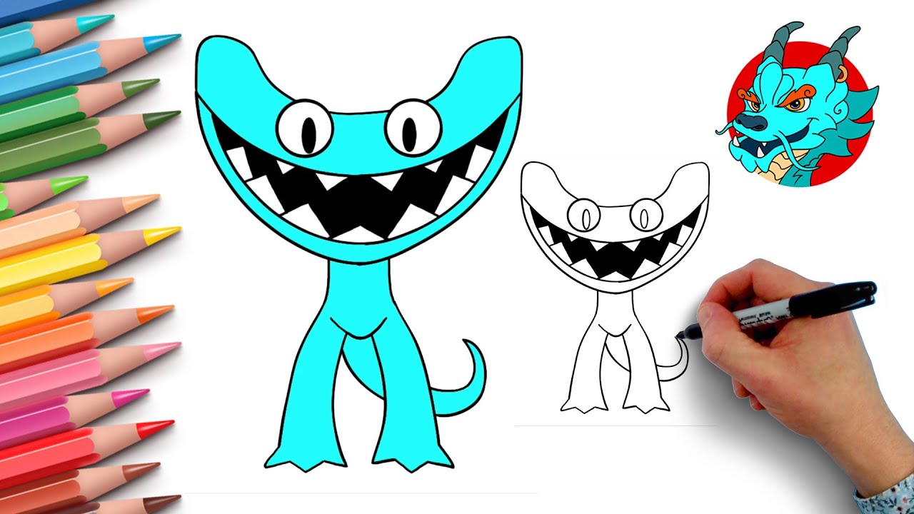 How To Draw Cyan | Rainbow Friends - YouTube