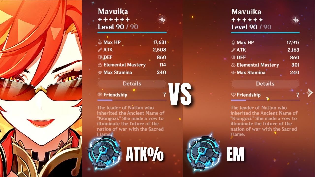 ATK Sands VS EM Sands ON MAVUIKA | Damage Difference is HUGE...? - YouTube