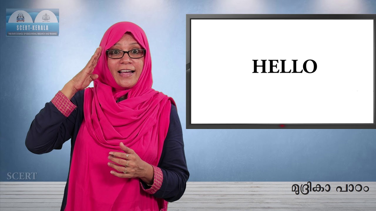 Indian Sign Language CLASS 01 SCERT Kerala - YouTube