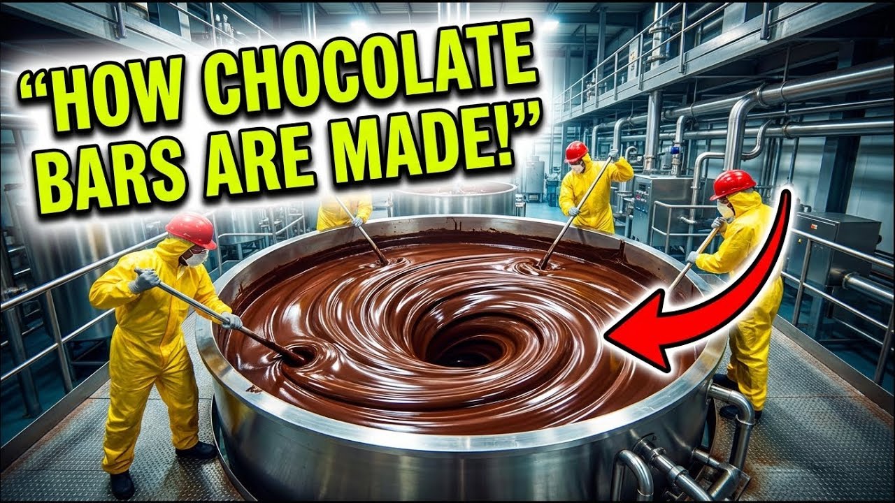 How Chocolate Bars Are Made in Factory (Full Process) #factory # ...