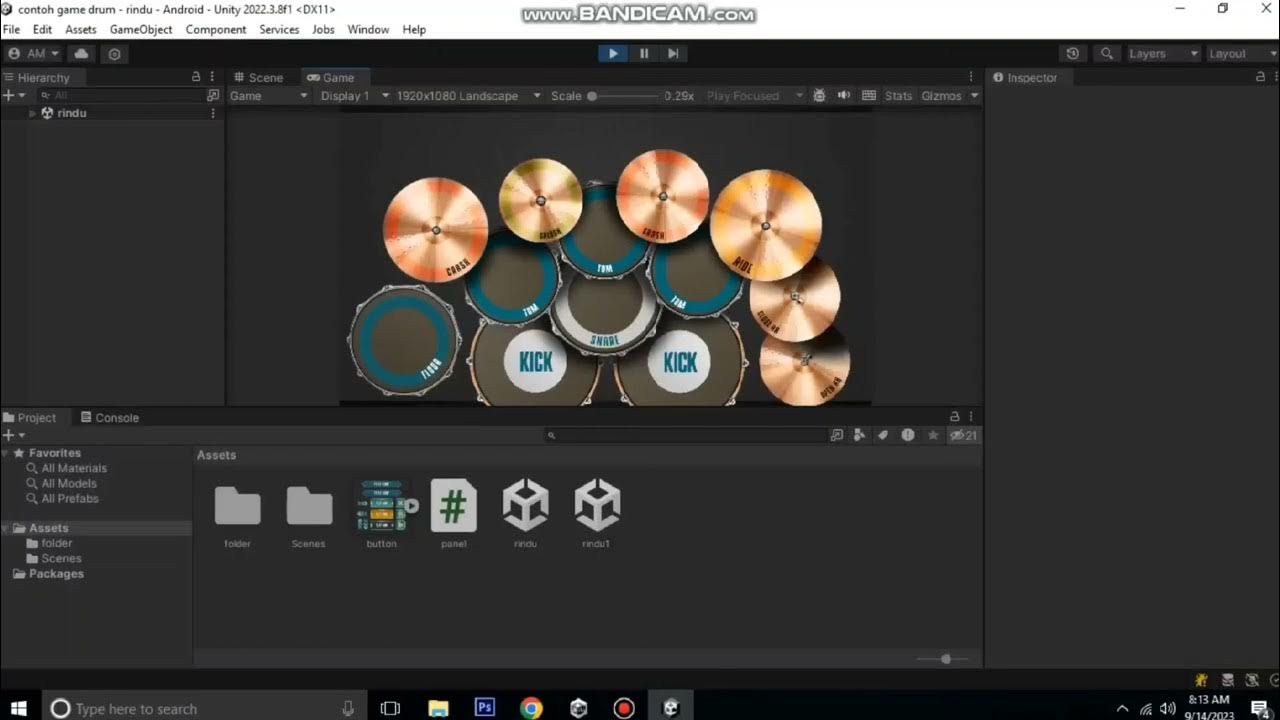 CARA MEMBUAT GAME DRUM DI UNITY ENGGINE TANPA SCRIPT - PART 2 - YouTube