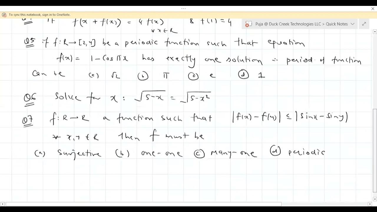 LEC 2 M1 ( Functions, ITF, Limits, Continuity, Differentiability) Part 1 of 2 - YouTube