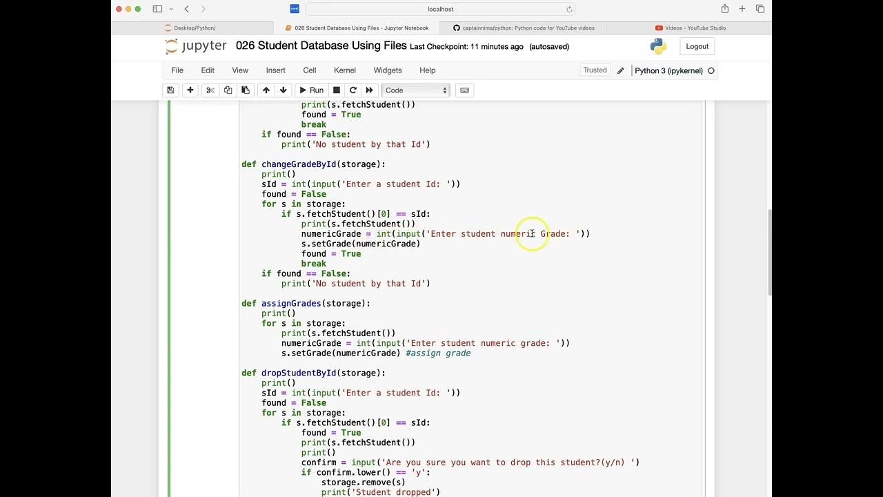 026 Student Database Using Files - YouTube