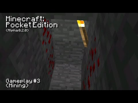 Minecraft: Pocket Edition (Alpha 0.2.0) - Gameplay #3 (Mining) - YouTube