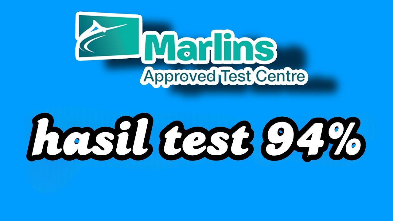 marlins test hasil 94% - YouTube