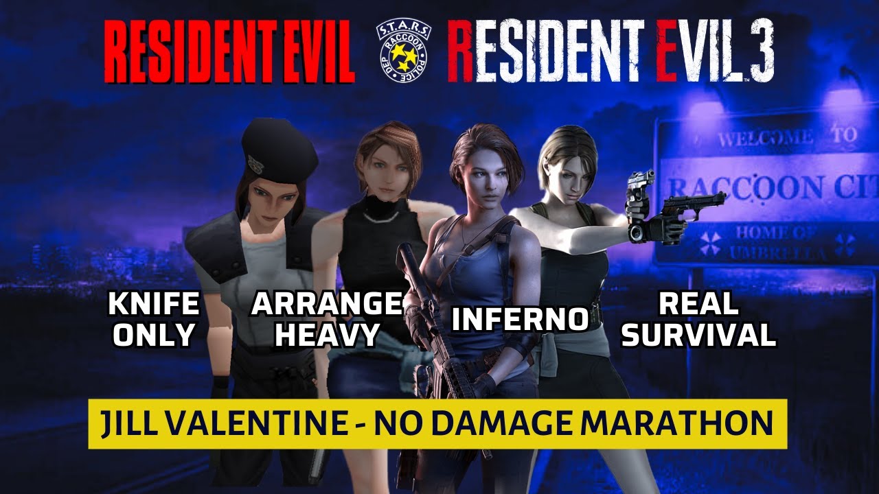 [Resident Evil Marathon] Jill Valentine Games, Highest Difficulties, No ...