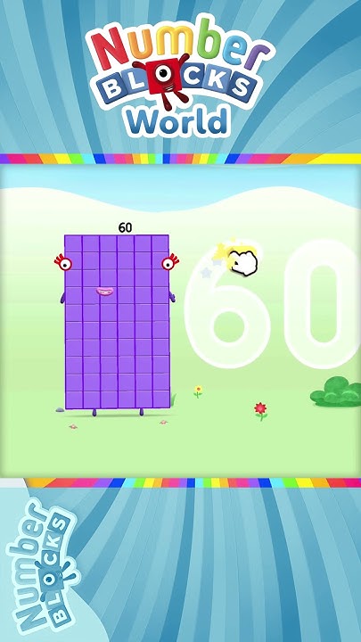 Numberblocks World - Meet Numberblock Sixty and Learn How to Trace the ...