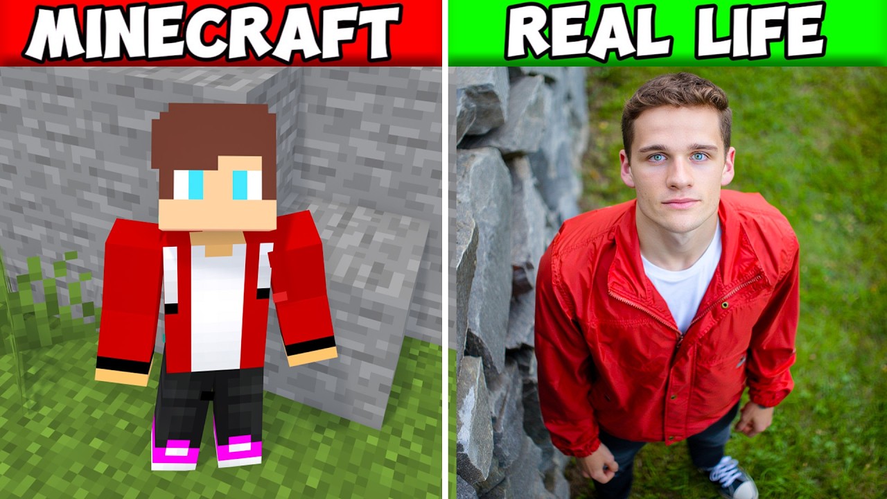 Minecraft Mobs Bosses and Characters vs Real Life! - YouTube