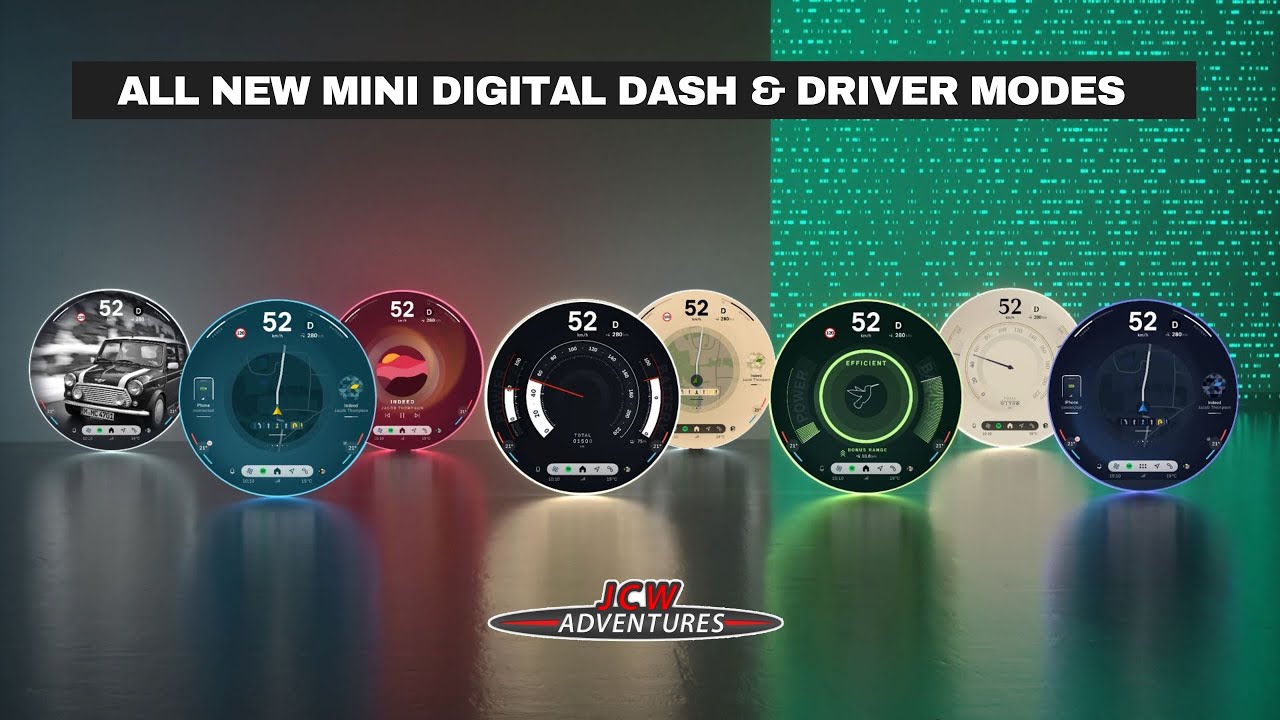All New MINI Digital Dash & Driver Modes - YouTube