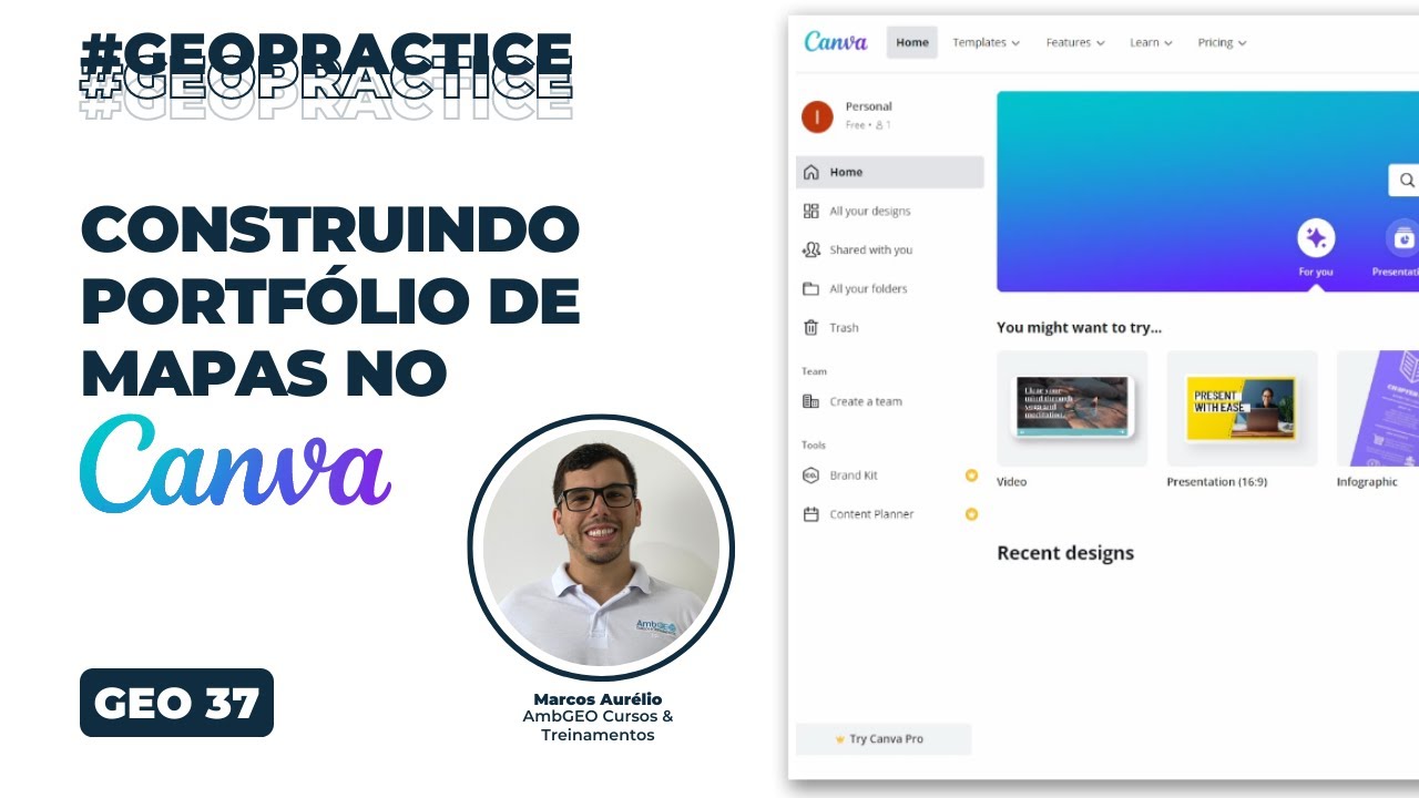 Como montar seu portfólio de mapas no Canva (Grátis) - YouTube