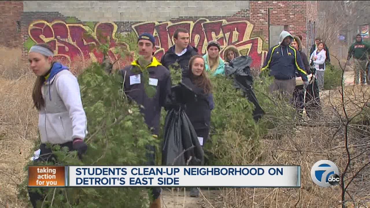 Kids help in neighborhood clean-up - YouTube