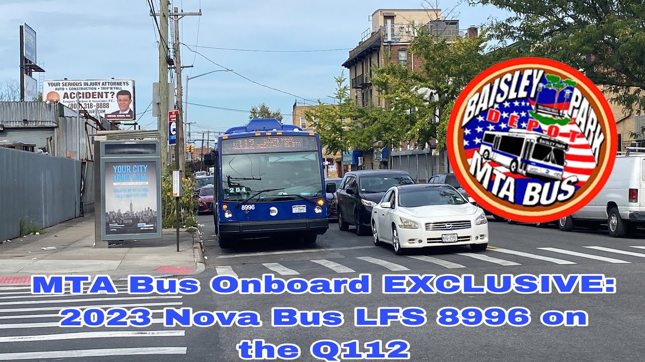 MTA Bus EXCLUSIVE Onboard: 2023 Nova Bus LFS 8996 on the Q112! - YouTube