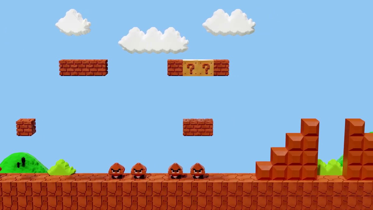 Super Mario Bros 1-1 Remade Using Blender - YouTube