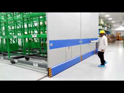 Motorized Mobile Storage System - YouTube