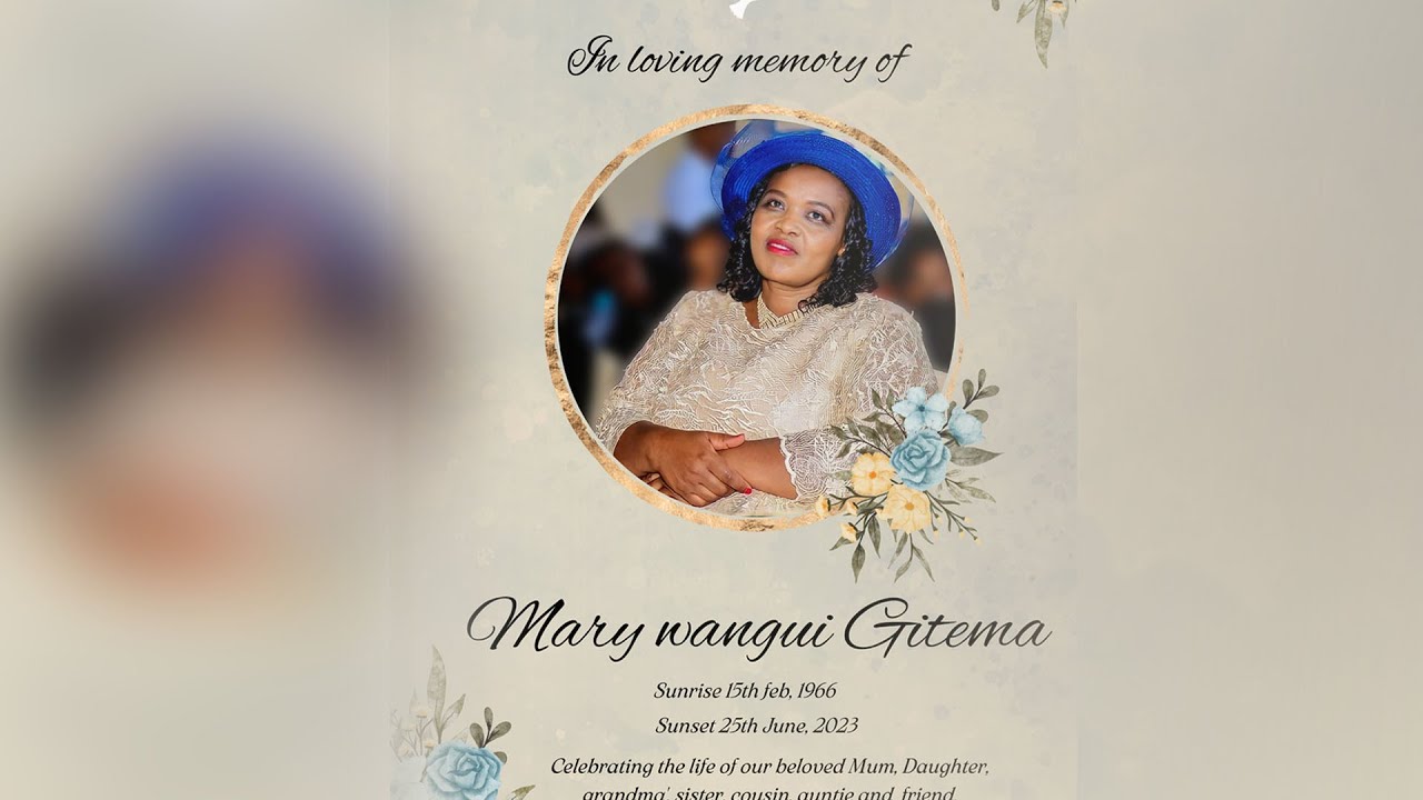 MARY WANGUI GITEMA || BURIAL SERVICE - YouTube