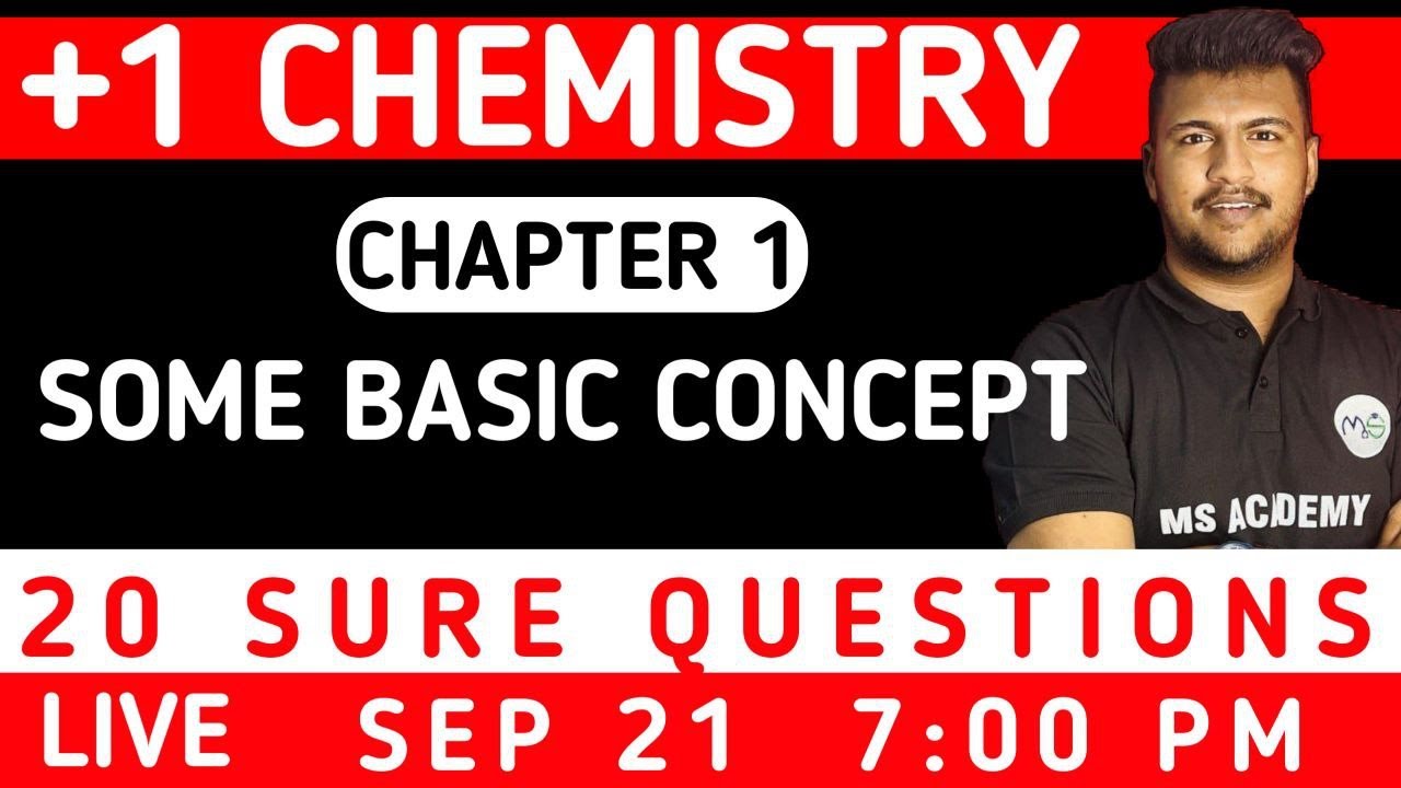 PLUS ONE SOME BASIC CONCEPT|20 SURE QUESTIONS|LIVE - YouTube