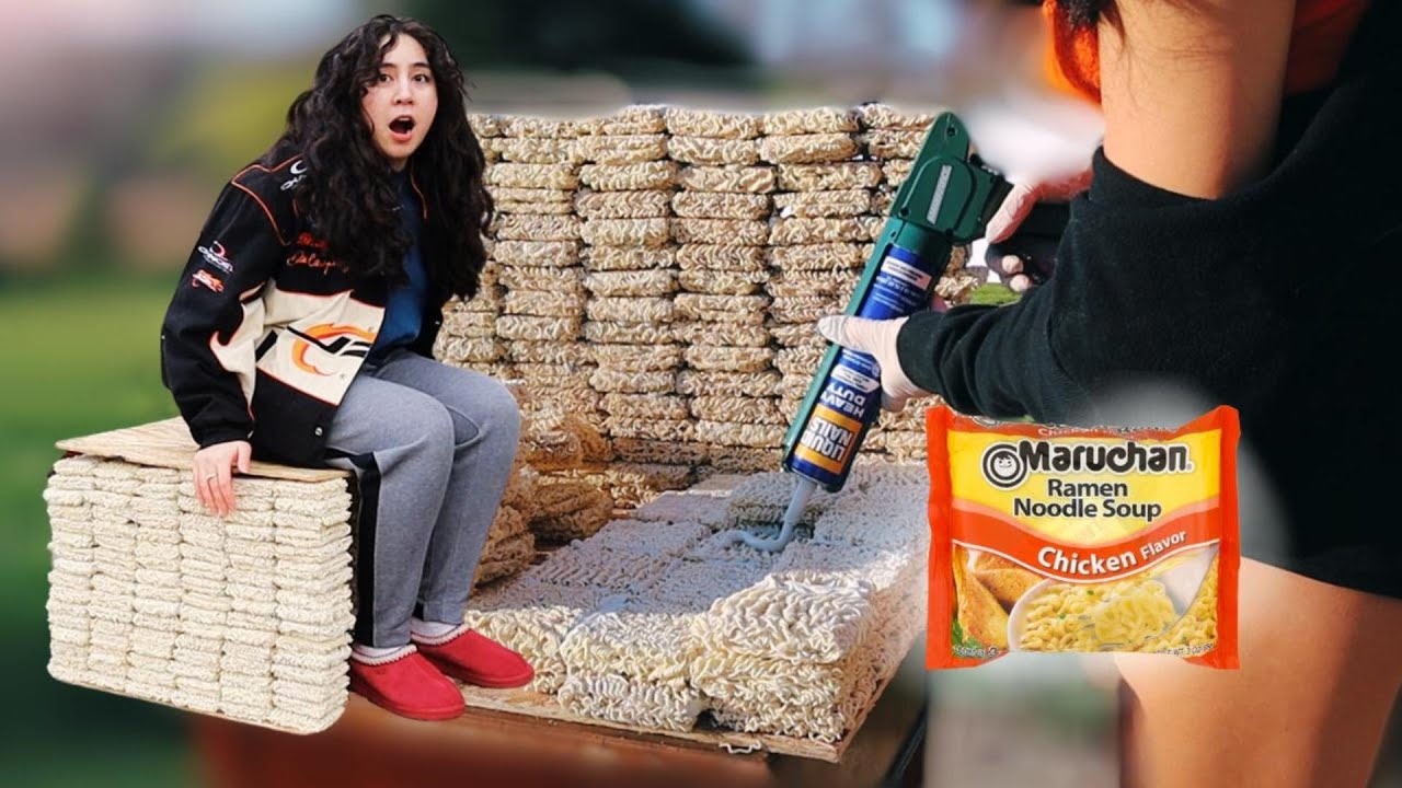 Worlds TASTIEST CHAIR! DIY Pasta Chair - YouTube