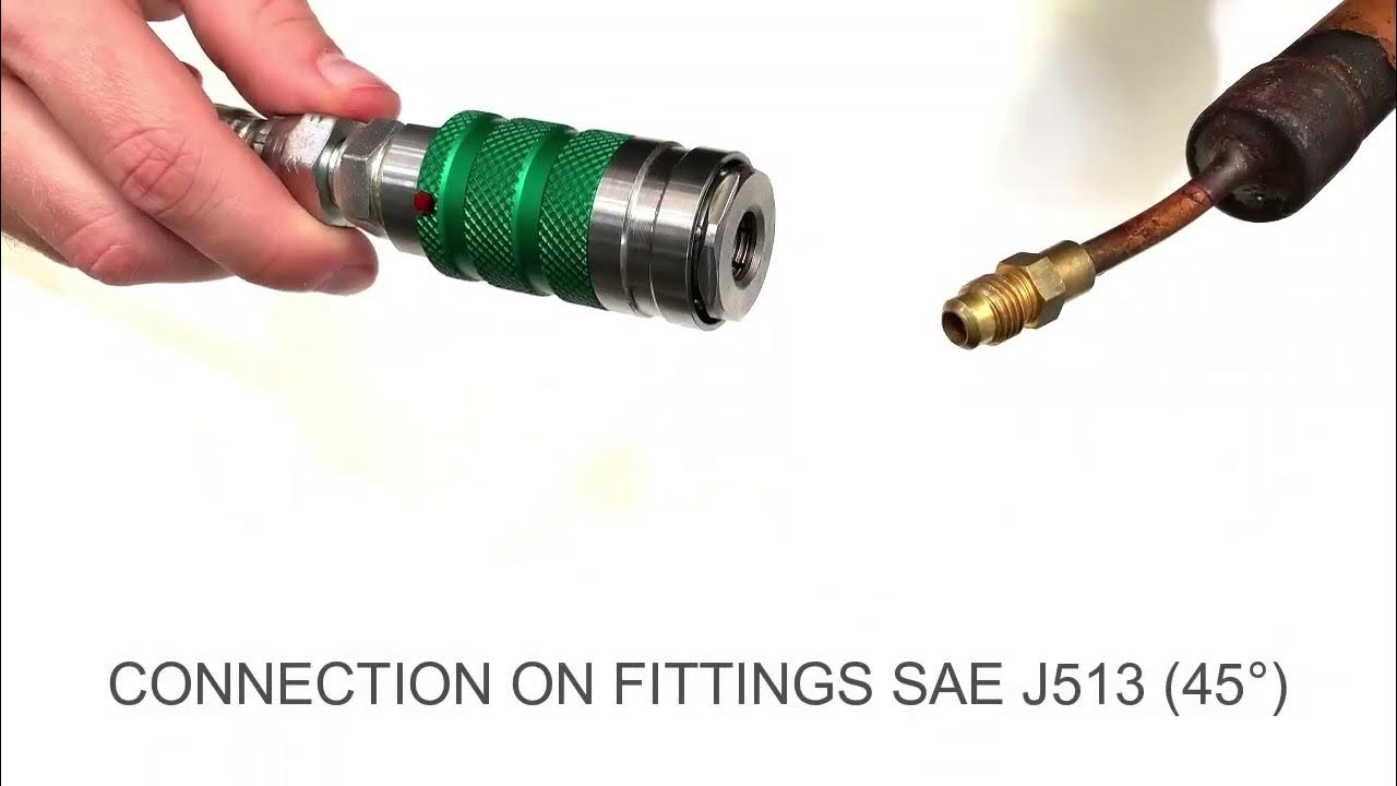 Connection on Fittings AG SAE J513 - YouTube