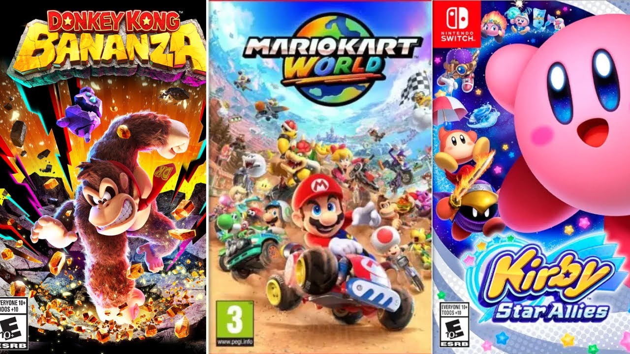 New Games on Nintendo Switch - Kirby, Mario Kart, Donkey Kong... - YouTube