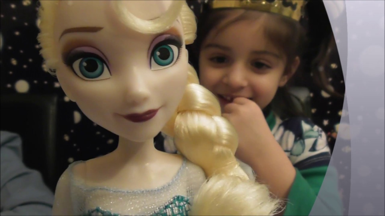Disney princesses Elsa, Anna and Belle!!! - YouTube