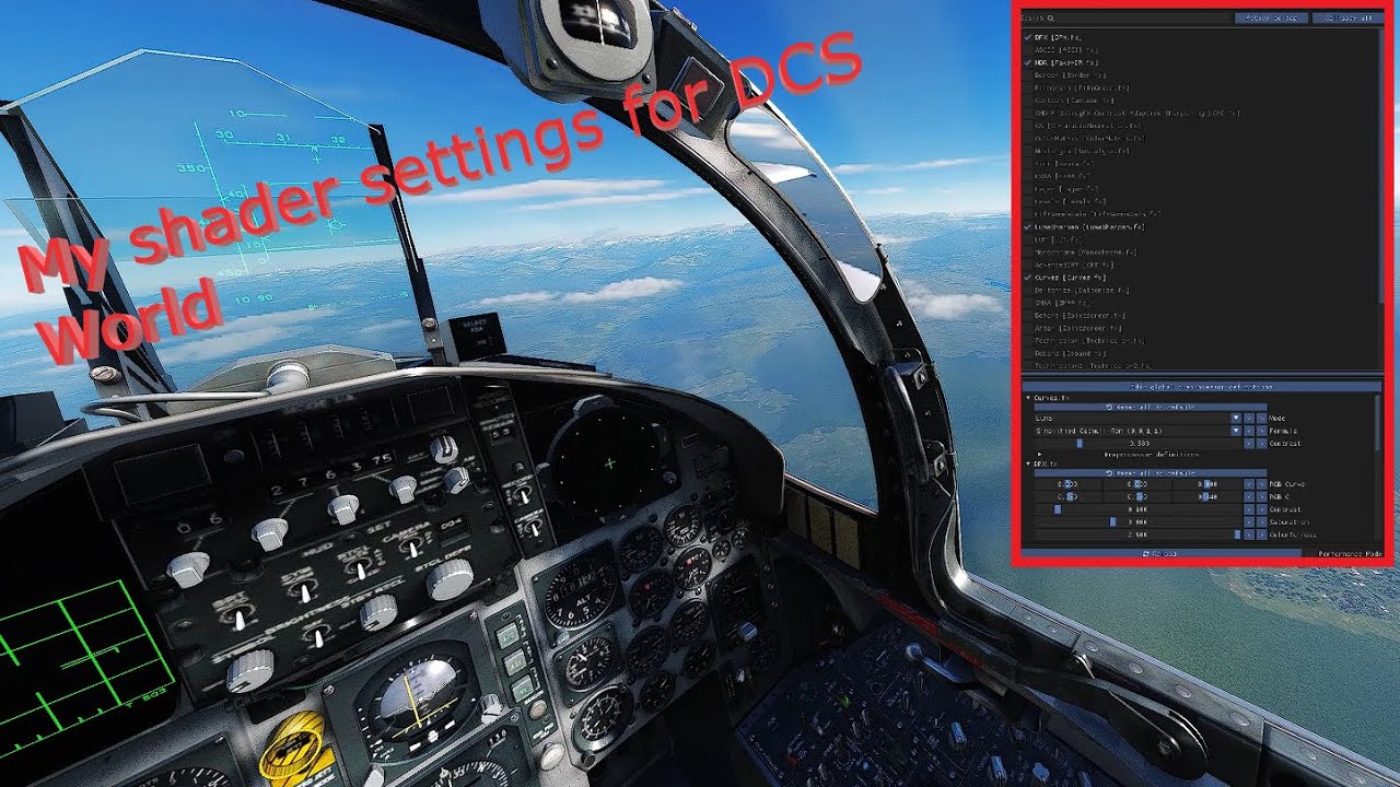 My shader settings in DCS World (Reshade) - YouTube