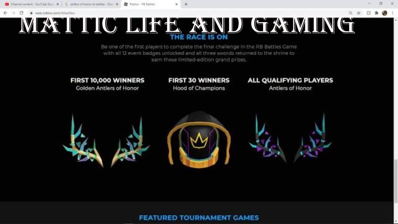 Mattic life gaming Roblox: how to get the antlers of honor and all the ...