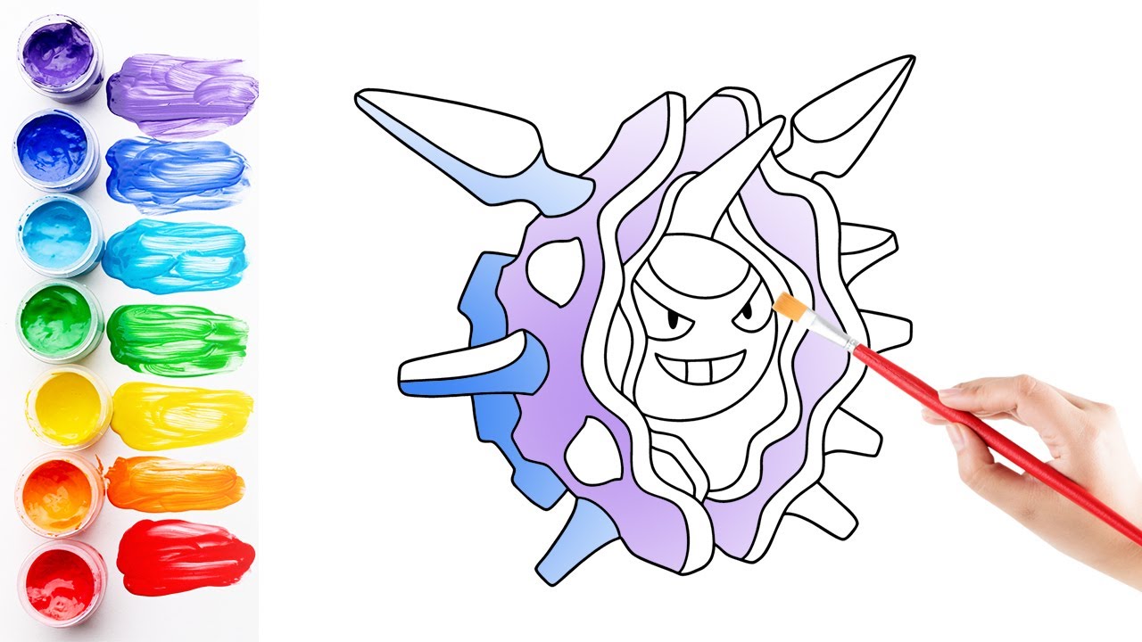 Draw a Pokemon Cloyster | drawing trainingstep | by step guide ...