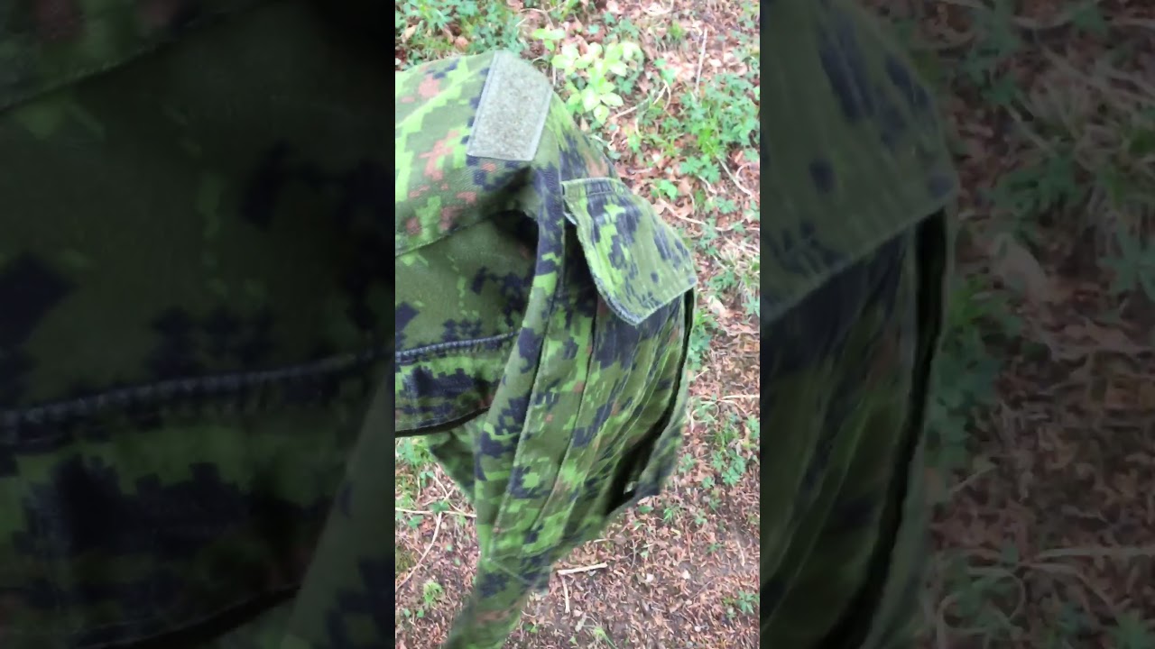 Canadian Camo Combat Shirt Test CADPAT Digitaly Camouflage - YouTube