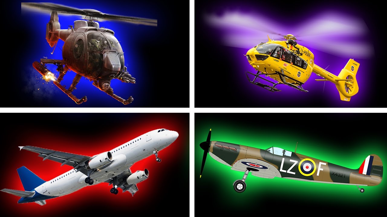 96 ️Airplane ️, 🚁Helicopter🚁, 🛩️Combat plane🛩️ Sound Variations [Mega ...