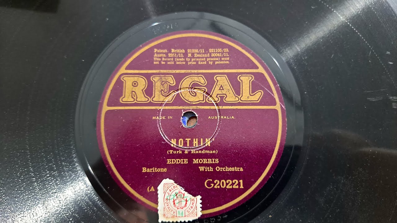 NOTHIN'. Eddie Morris. Regal 78rpm Gramophone Phonograph Record from ...