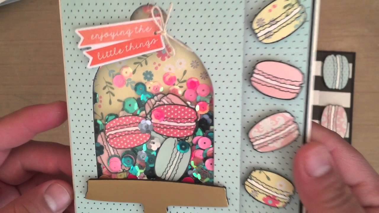 Macaron Shaker Cards - YouTube