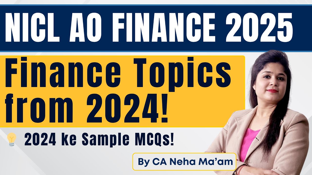 Previous Year question discussion , NICL AO Finance 2024 PYP, NICL AO ...
