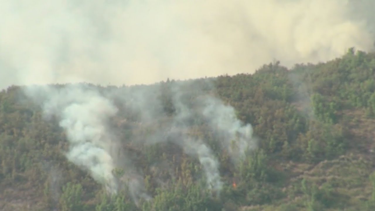 Big Hollow Fire burns hundreds of acres near Heber City - YouTube