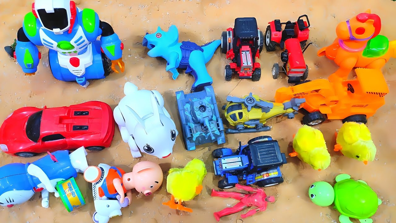 gadi wala toys | tractor jcb video | mini airplane damper trolley 600 ...