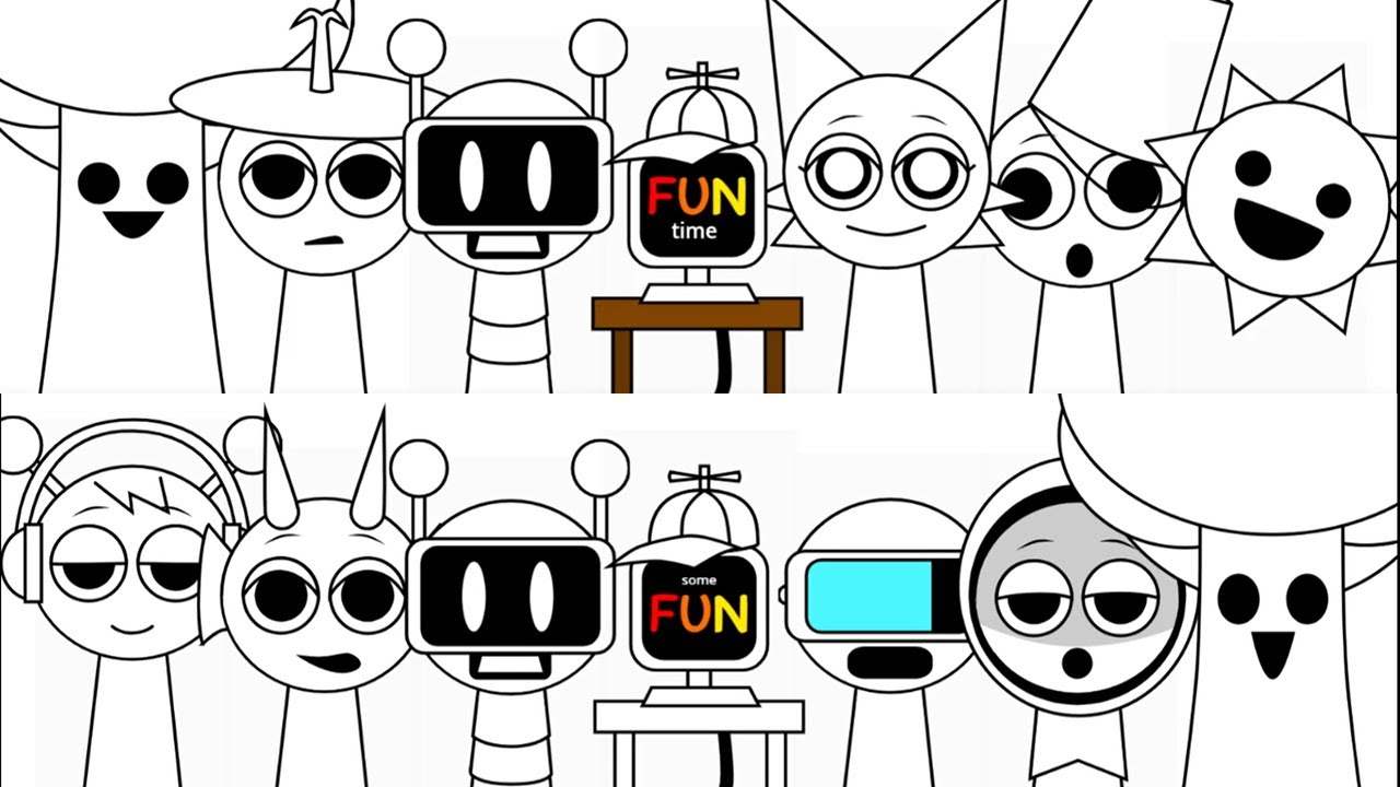 Sprunki Erased😨 Help Me Recolor Sprunki 🤣🌈 |A Must-See Creative Mod ...