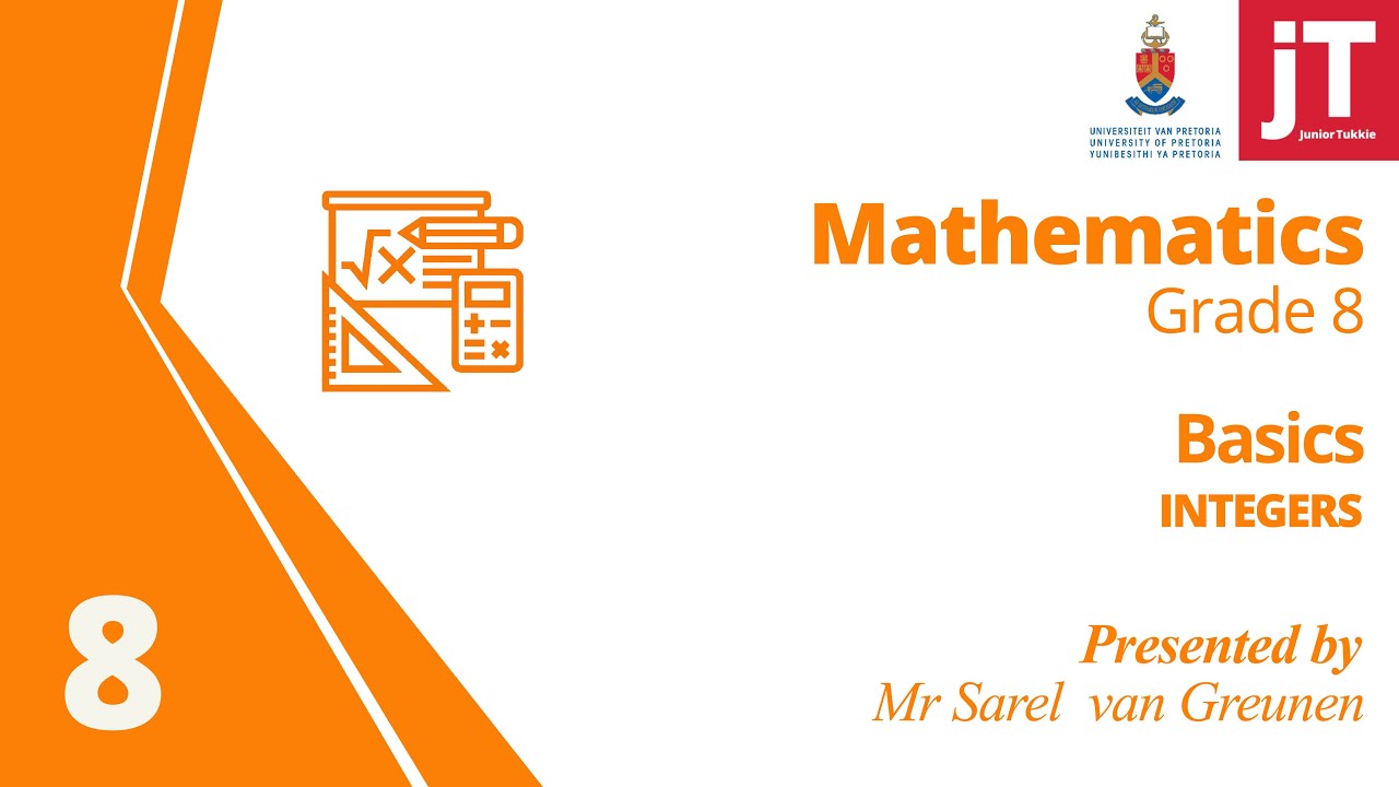 1. Gr8 Mathematics - Integers - Basics - YouTube
