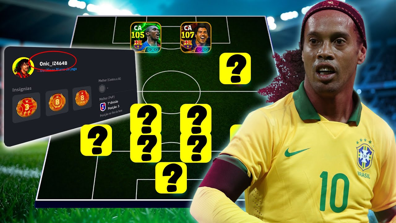 Joguei com a Formação do TOP RANKING no eFootball Mobile - YouTube