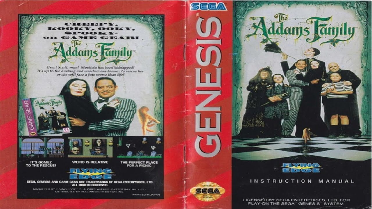 THE ADDAMS FAMILY (1992) SEGA GENESIS REVIEW #addamsfamily #segagenesis ...
