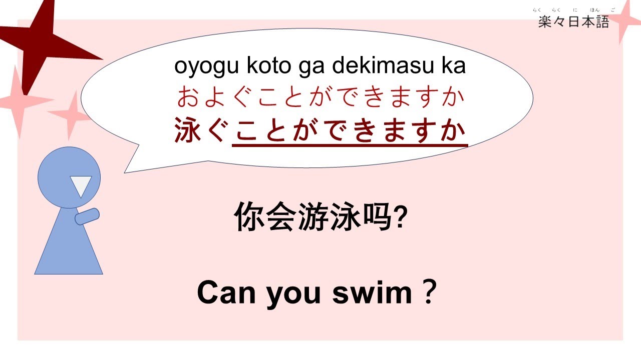 【RAKURAKU NIHONGO】 从零开始 每次五分钟轻轻松松学日语 第一百零二课：辞书形的用法（四）能 / Lesson102：How ...