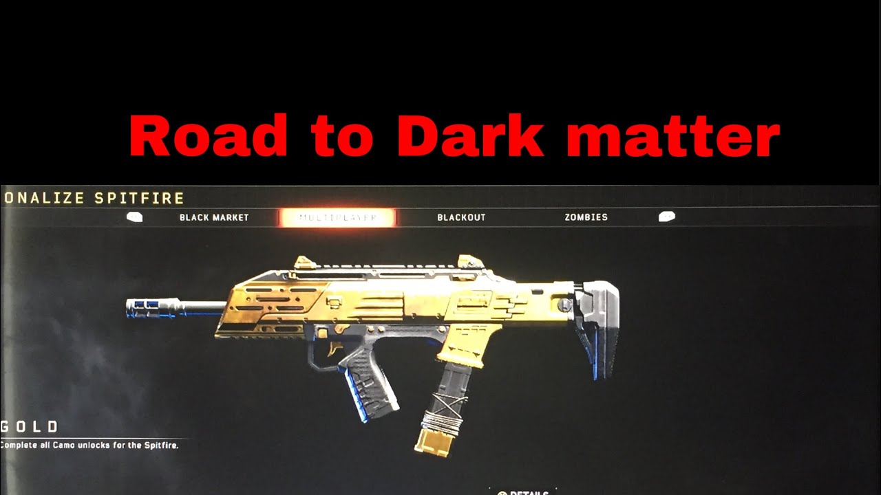 Unlocking the GOLD SPITFIRE - black ops 4 - YouTube