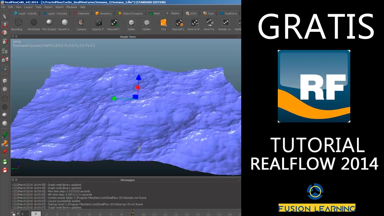 Tutorial Realflow - Introducción a Realwave en español - YouTube