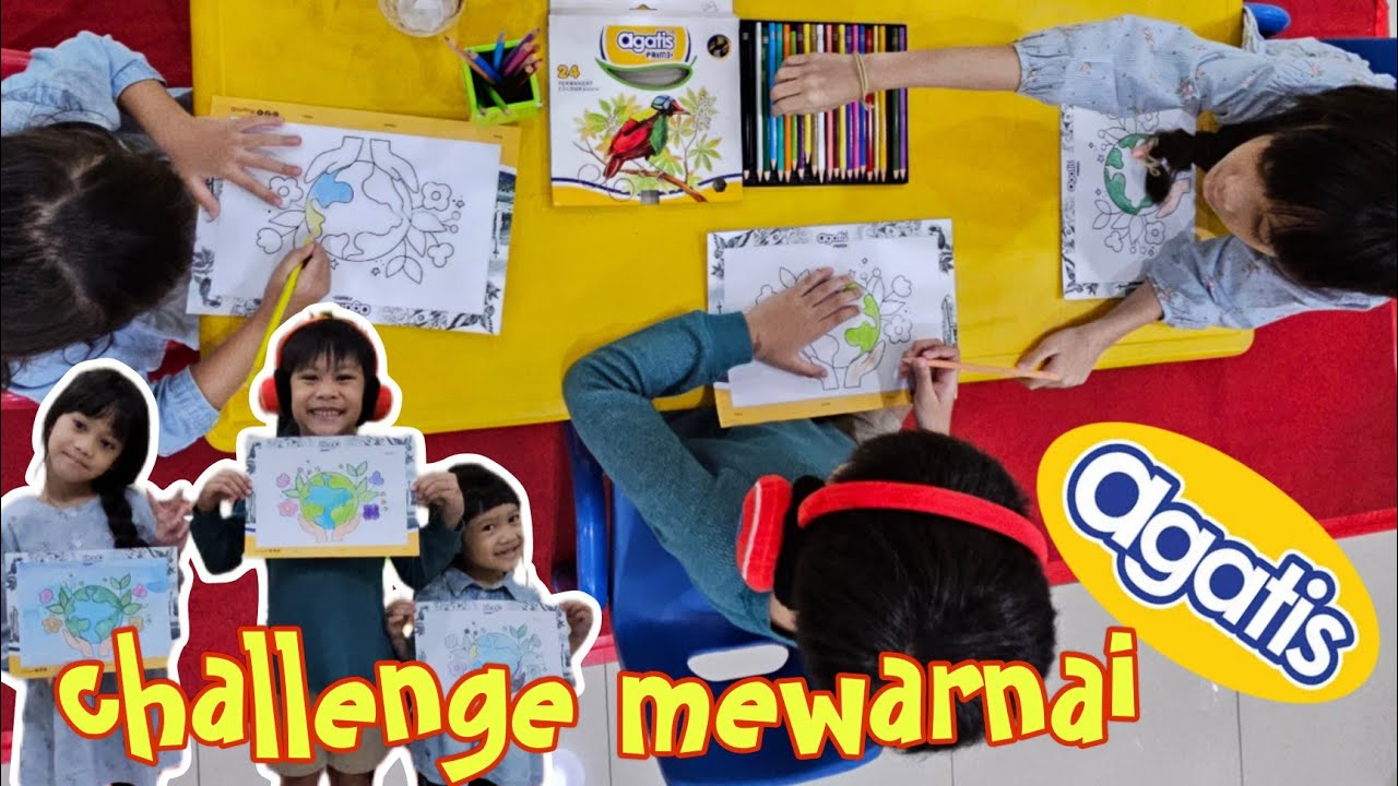 CHALLENGE MEWARNAI DUNIA BERSAMA AGATIS #challenge #coloring #world # ...