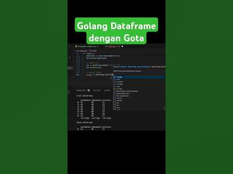 Golang Dataframe dengan Gota #coding #dataanalytics #golangtutorial - YouTube