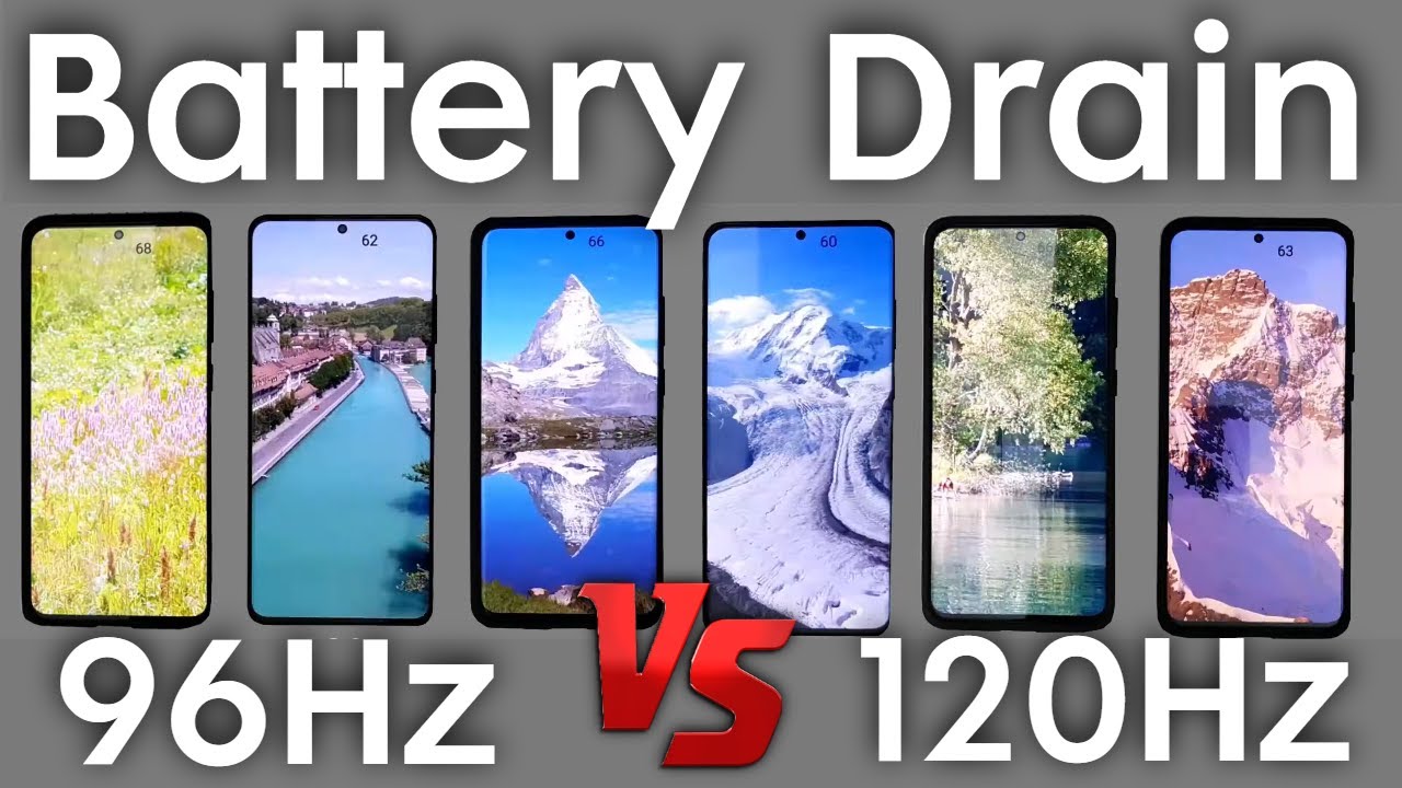 Samsung Galaxy S20 Ultra Battery Drain Test - 120Hz VS 96Hz - YouTube