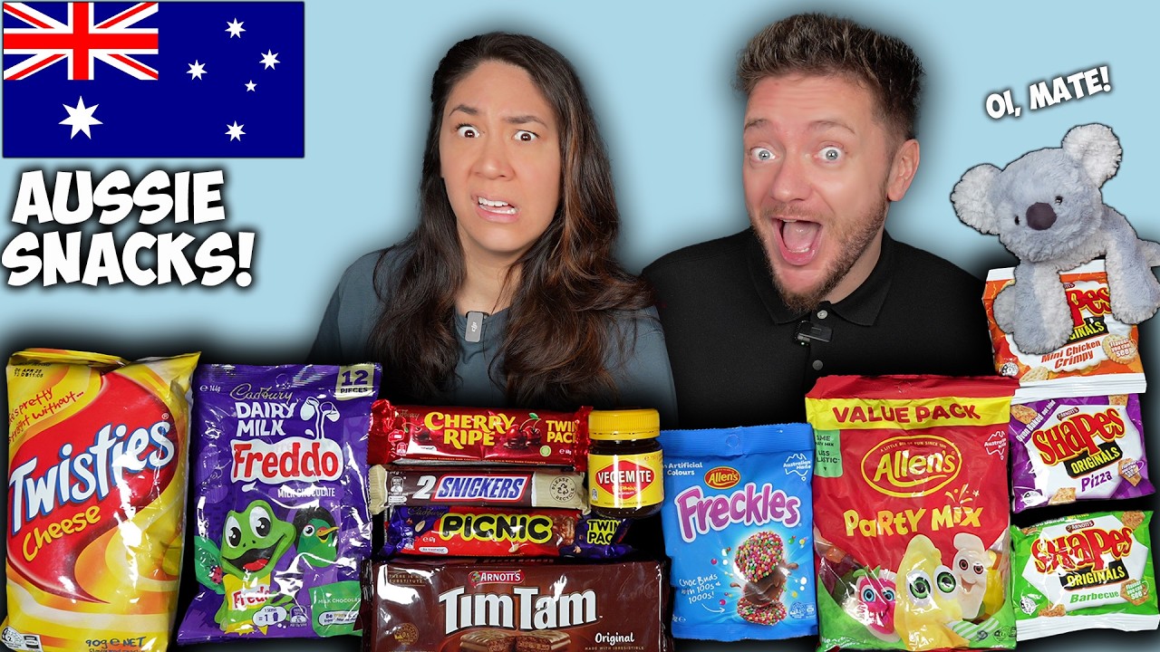German & American try AUSTRALIAN SNACKS & CANDY for the First Time ...