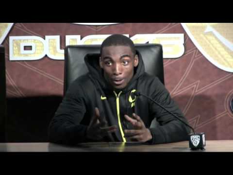 POST GAME: Oregon Safety Tyree Robinson Talks GSU - YouTube