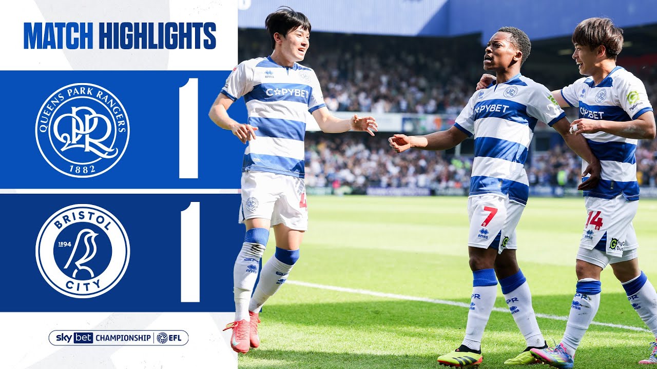 Dembele Stikes In Robins Draw | Match Highlights | QPR 1-1 Bristol City - YouTube