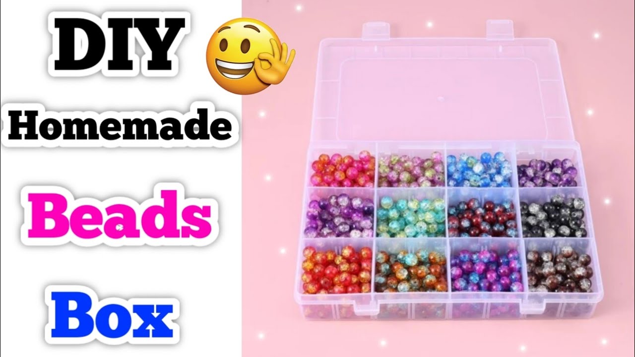 DIY : Homemade Beads Organiser Box • How to make Beads Box At Home ...