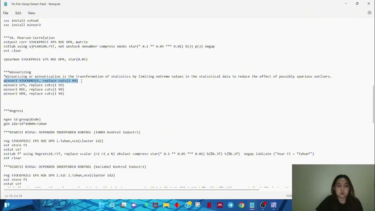 Tugas Project Video Tutorial Pengujian Data Menggunakan Stata - YouTube