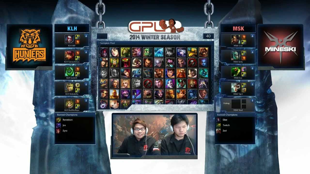 GPL 2014 Winter Season - Mineski.LoL vs Kuala Lumpur Hunters November ...